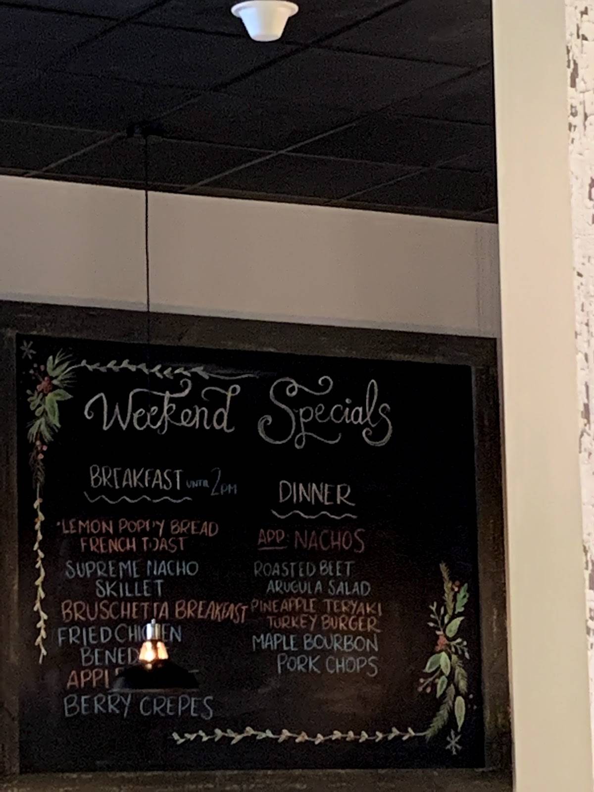 Menu at Energy Station restaurant, Harleysville