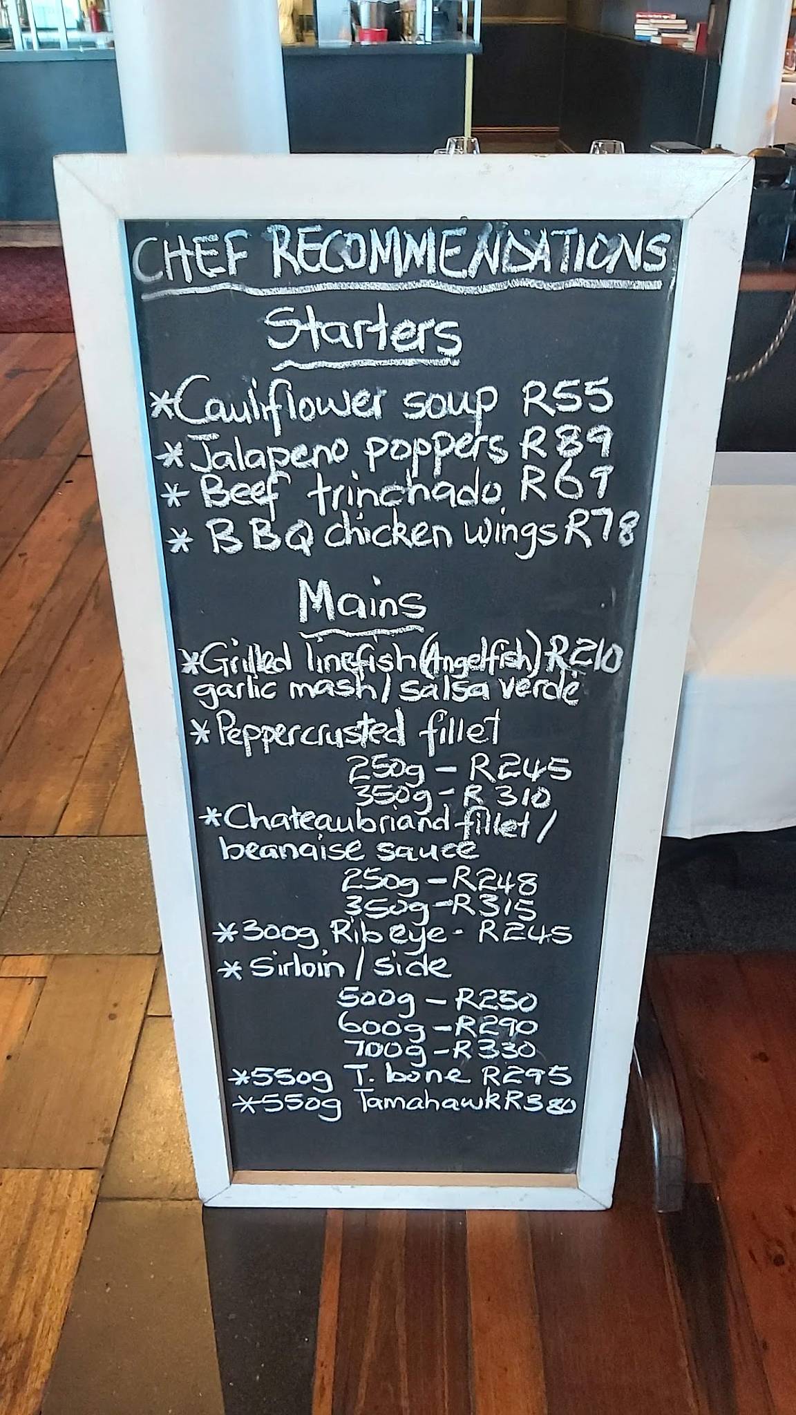 Menu at Fancy Frank's Sunset Beach pub & bar, Cape Town, Seattle Coffee ...