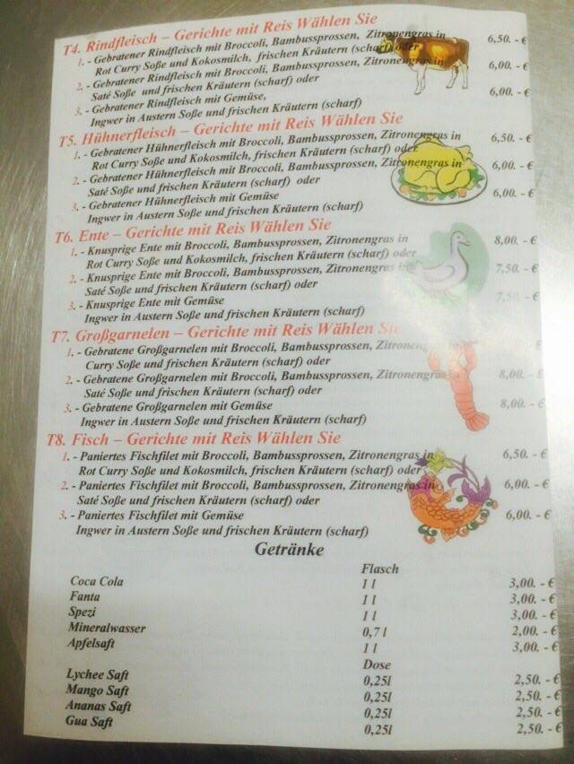 Menu at Asia Wok Imbiss fast food, Leutkirch im Allgäu