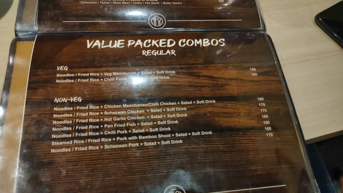Menu at Fat Belly, Jorhat