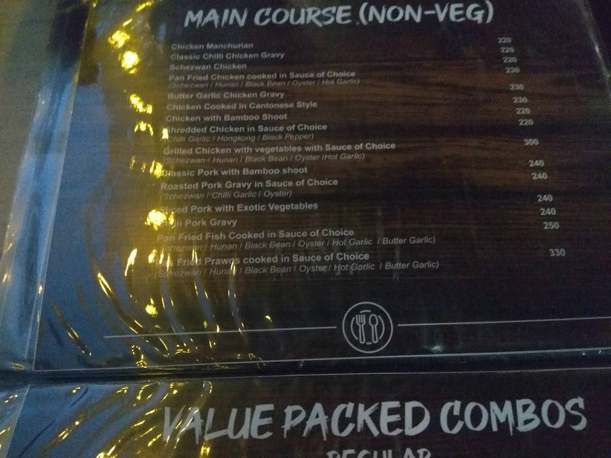 Menu at Fat Belly, Jorhat