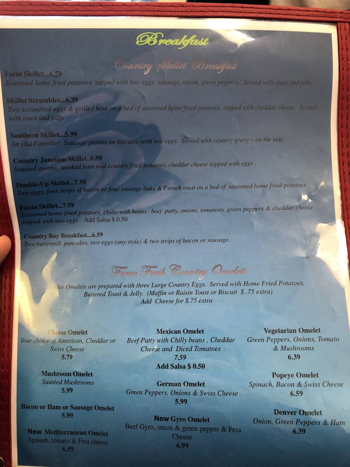Menu at Florissant City Diner restaurant, Florissant