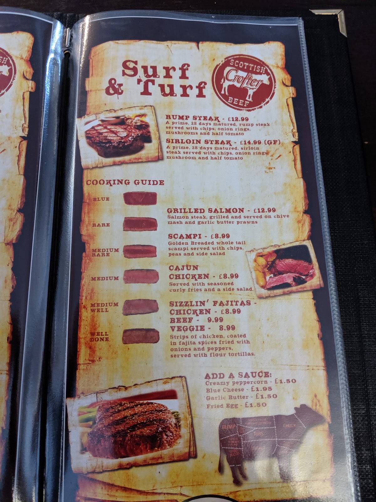 Menu at The Crofter Bar and Restaurant, Fort William