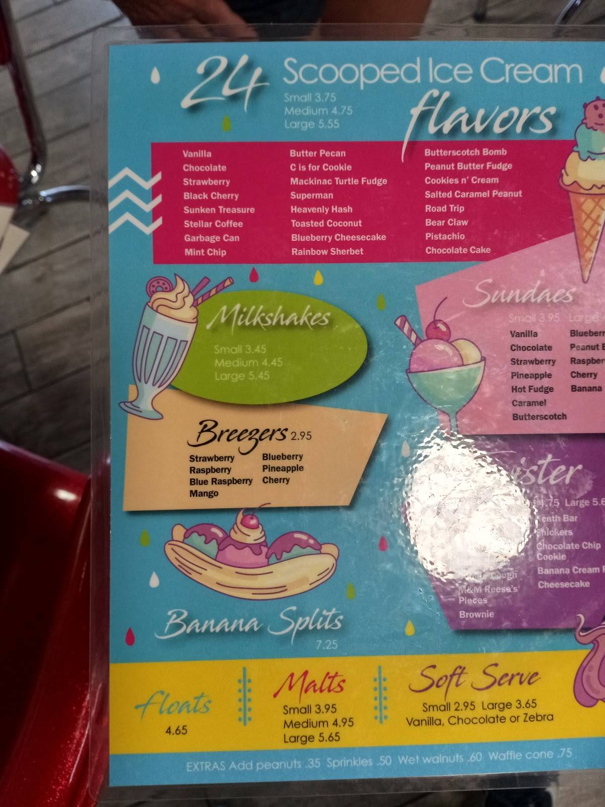 Menu at Frostbite Ice Cream & More restaurant, Frostproof