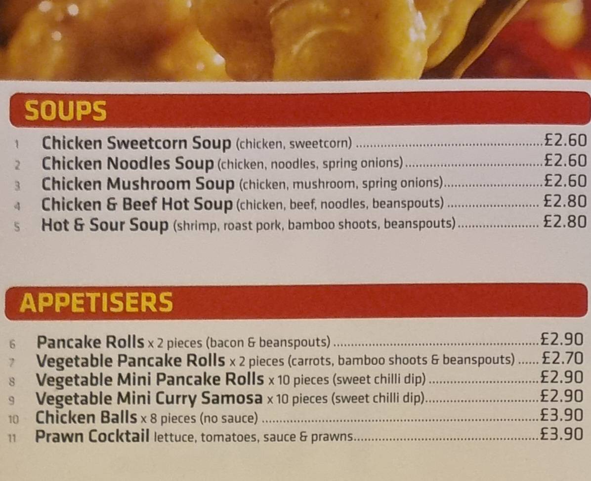 Menu at Full House fast food, Grangemouth, 7 Station Rd