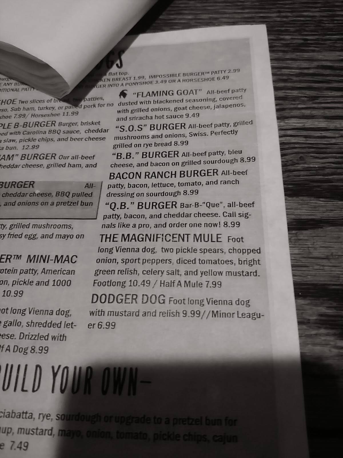 Menu at Gabby Goat American Pub & Grill, Effingham