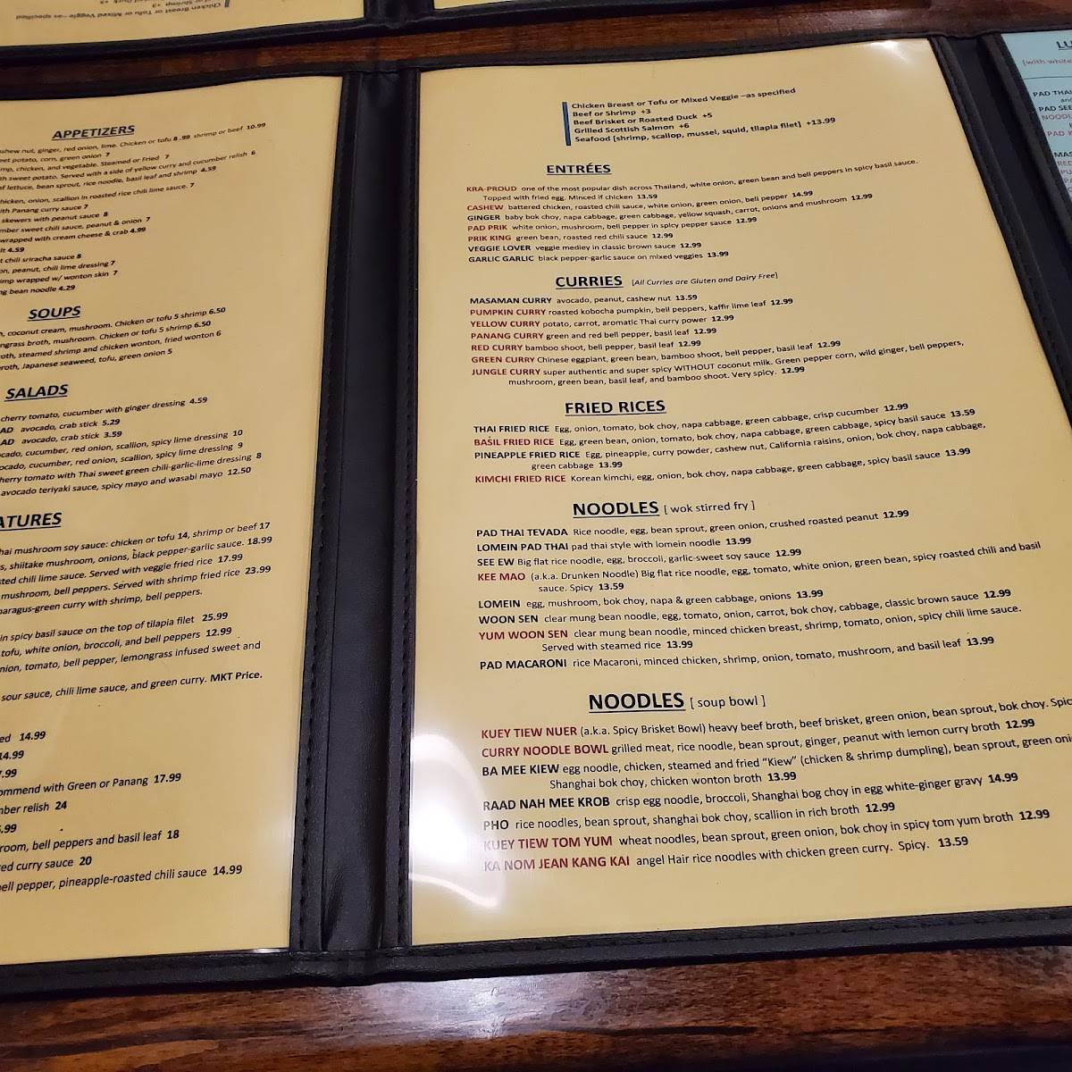 Menu at Garlic Thai Cuisine and Sushi Bar, Newnan