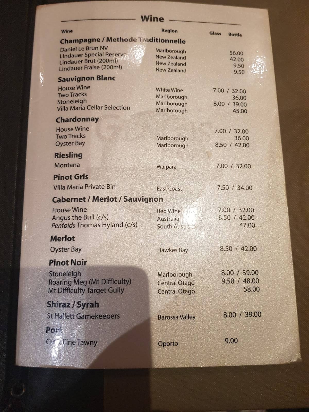 Menu at Genghis Khan Mongolian Barbeque Restaurant, Auckland, 380 ...