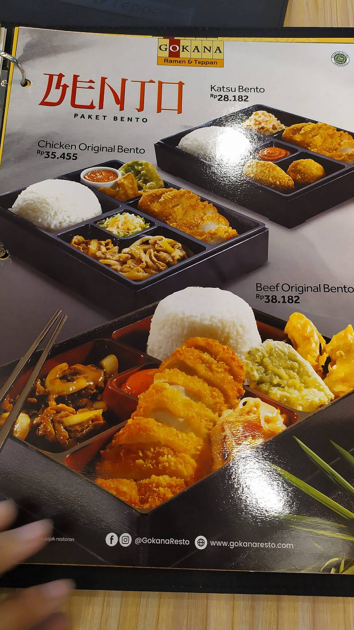 Menu at Gokana Ramen And Teppan restaurant, Tegal, Pacific Mall