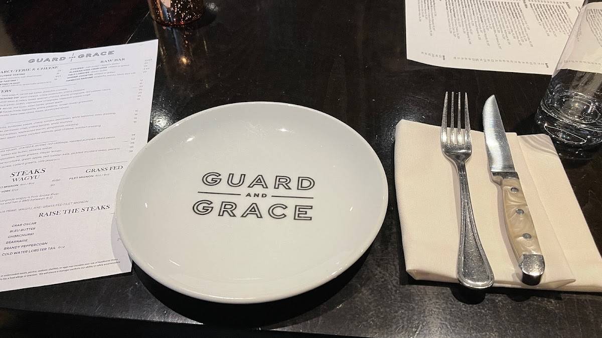 Menu at Guard and Grace steakhouse, Denver