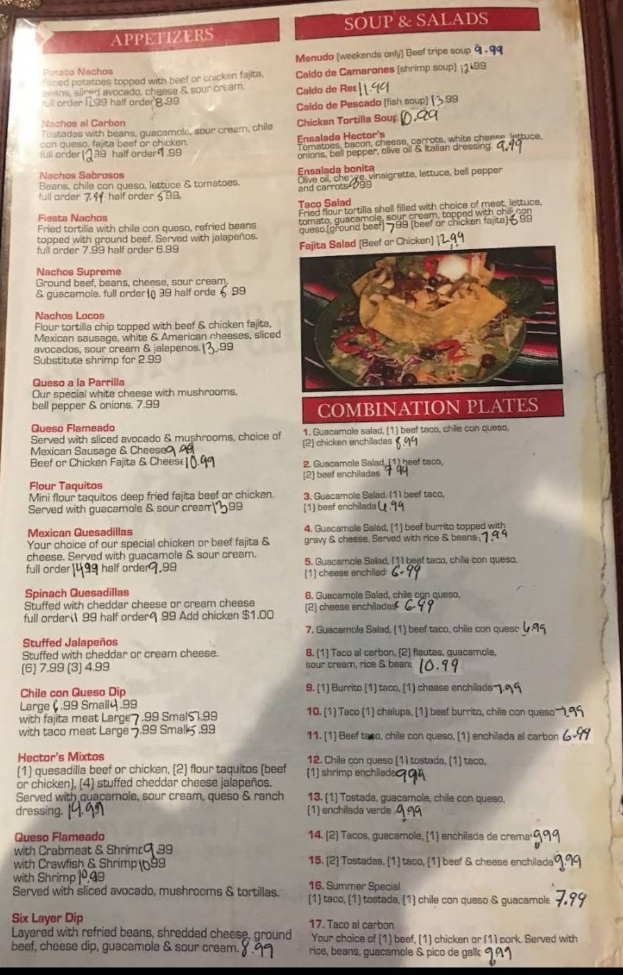 Menu at Hector's Restaurant, Crosby, 105 Kennings Rd
