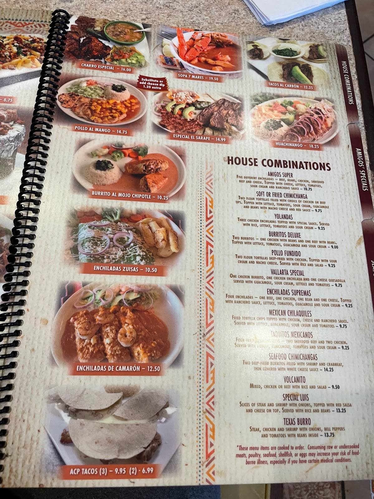 Menu at El Sarape Mexican Restaurant, Hickory