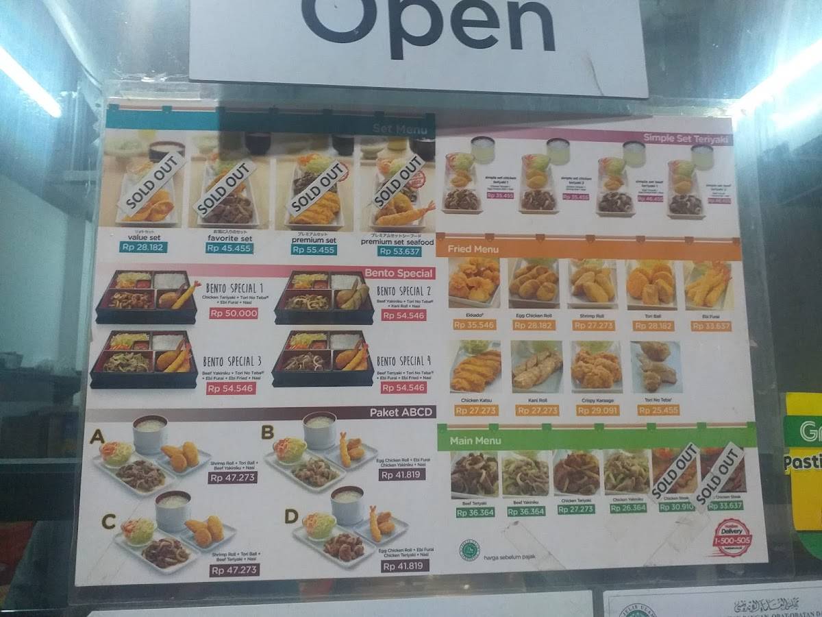 Menu at HokBen Kitchen Cifest Cikarang restaurant, Bekasi Regency