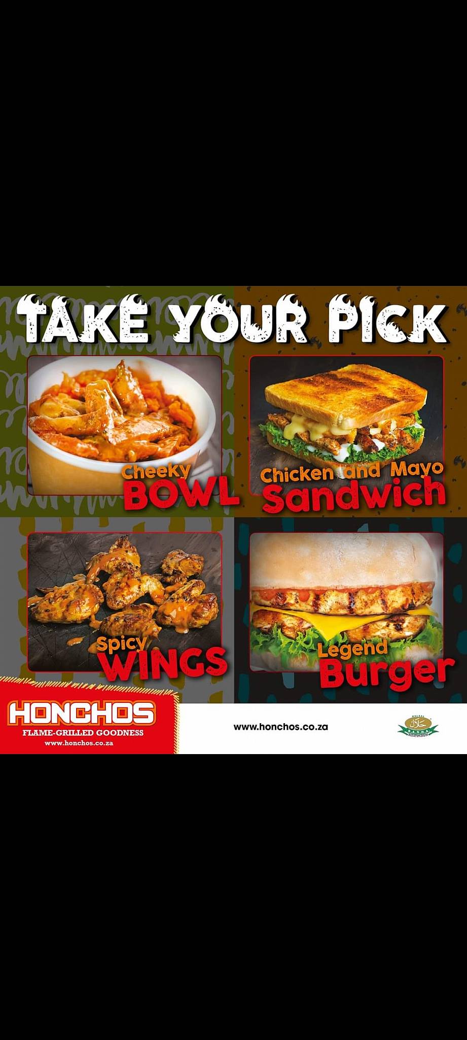 Menu at Honchos Ladysmith restaurant, Ladysmith, 25 Queen St