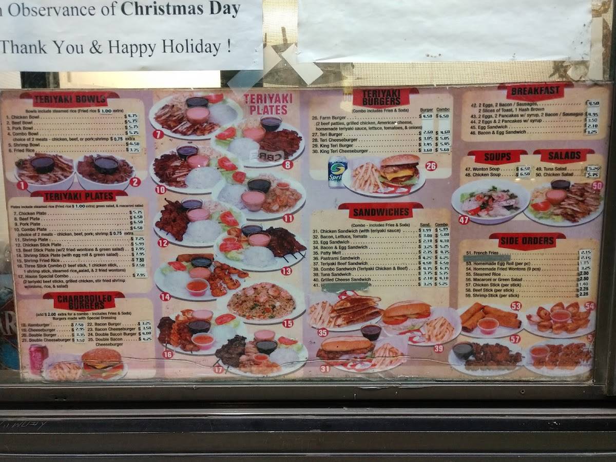 Menu at Hungry Horse Drive-In fast food, Long Beach