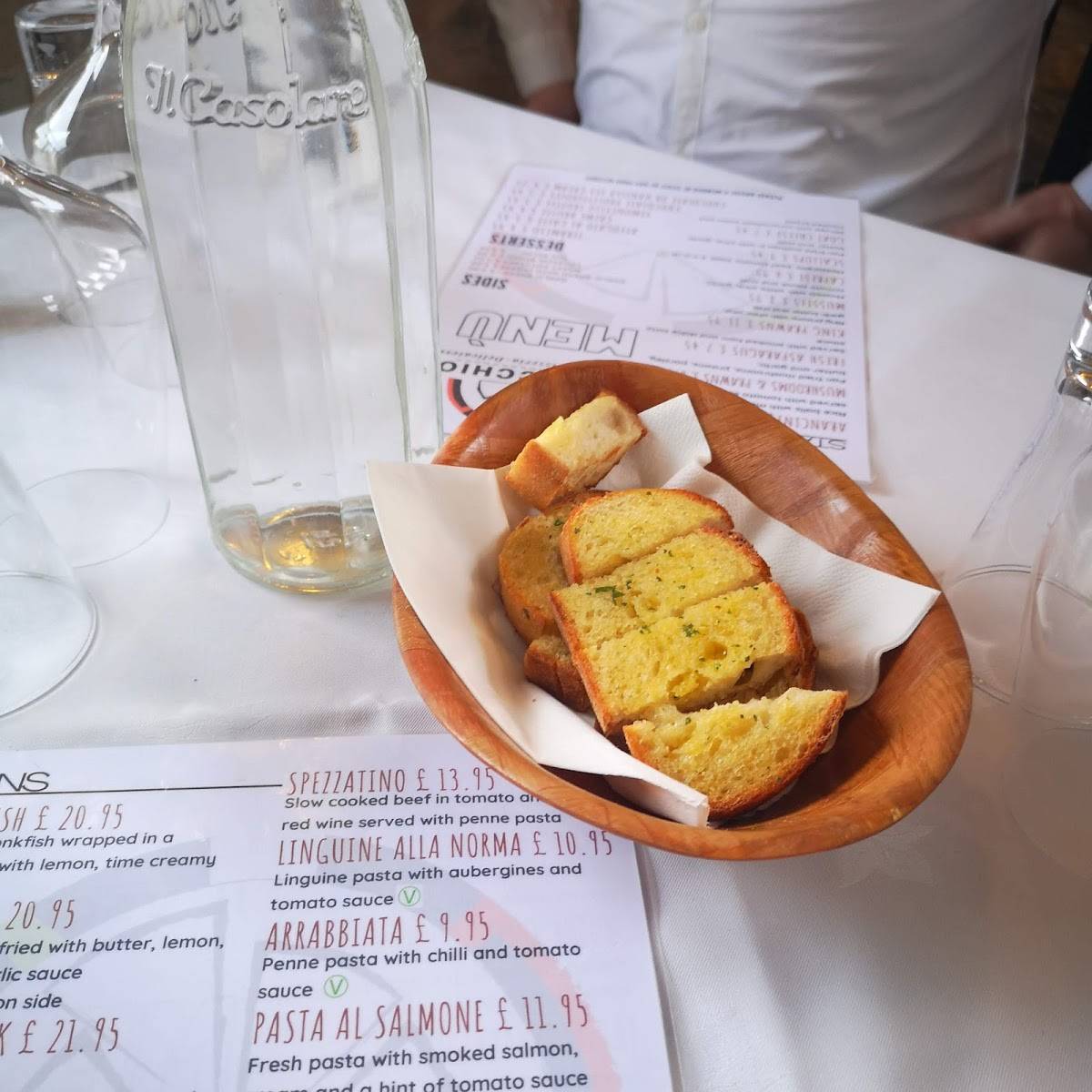 Menu at IL Vecchio Ristorante restaurant, Bridgend