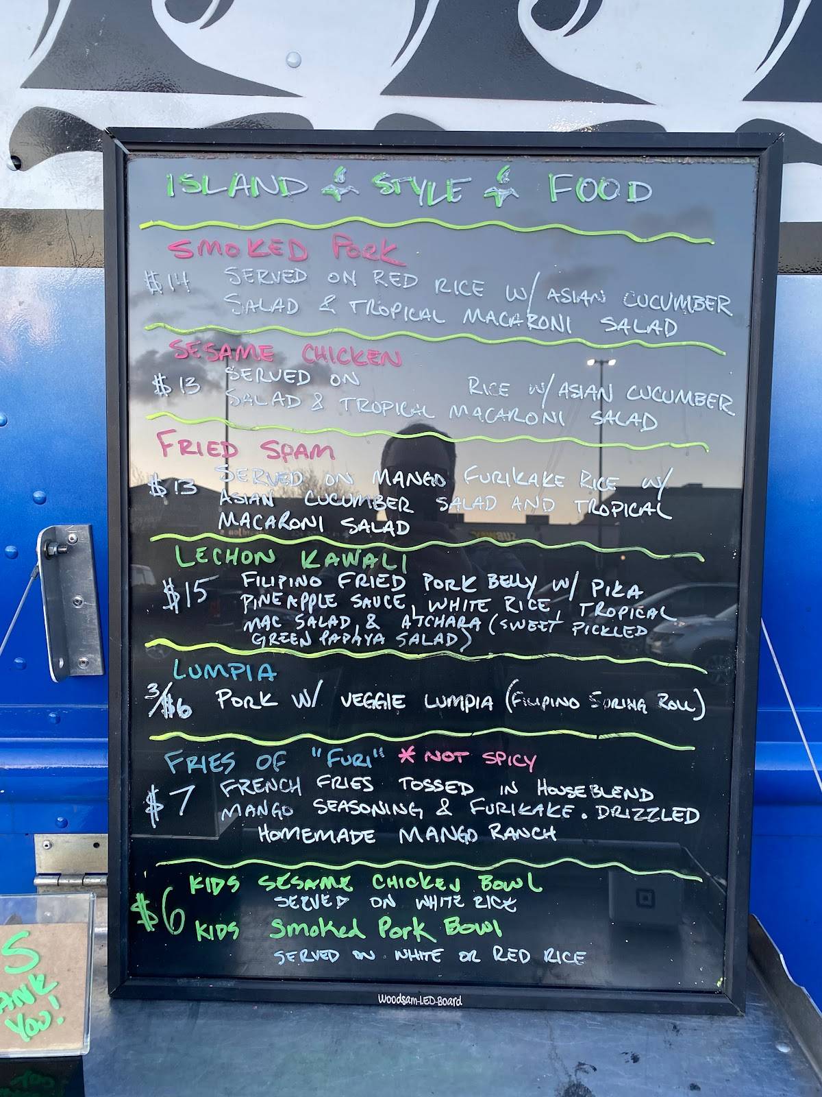 Menu at Island Style Food & BBQ, Spokane, N Division St