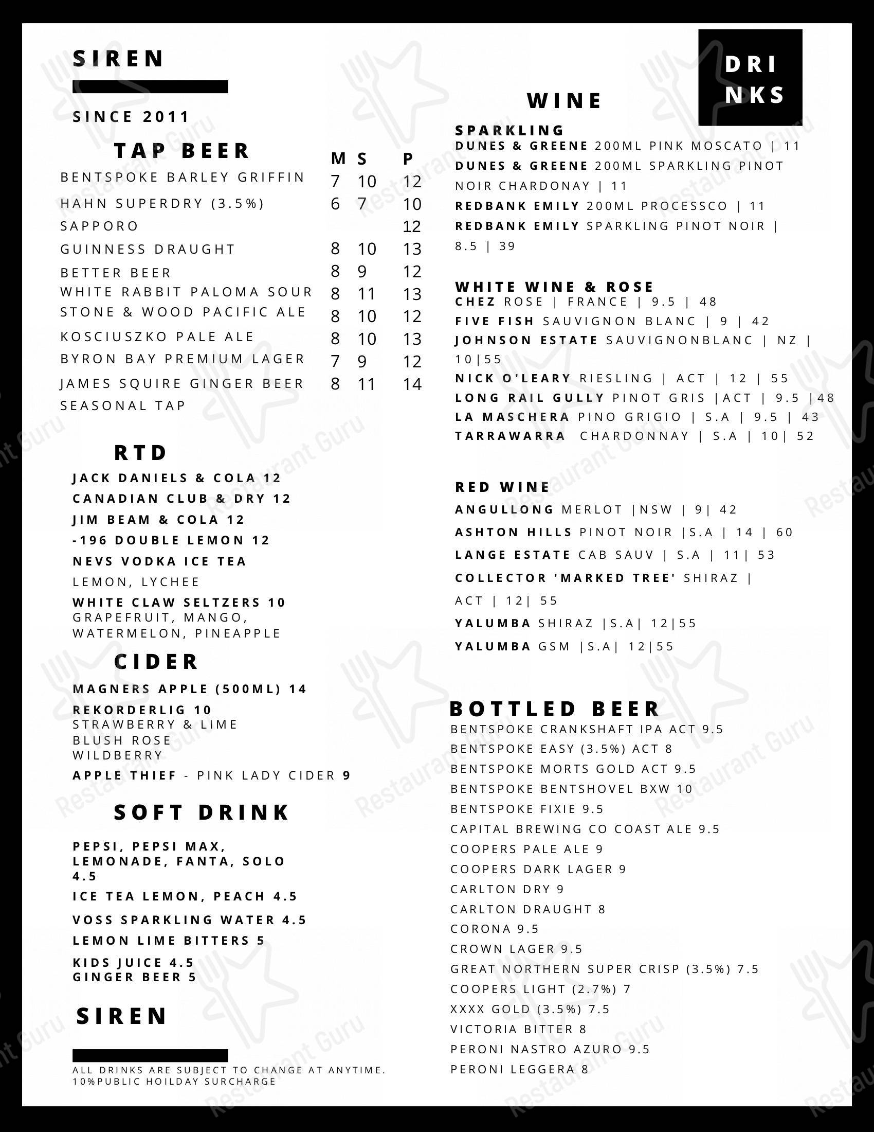 Menu at Jan's Chicken & Seafood fast food, Glenelg East