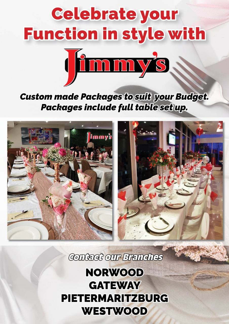 Menu at Jimmy's Killer Prawns Gateway restaurant, Umhlanga, Shop G340 ...