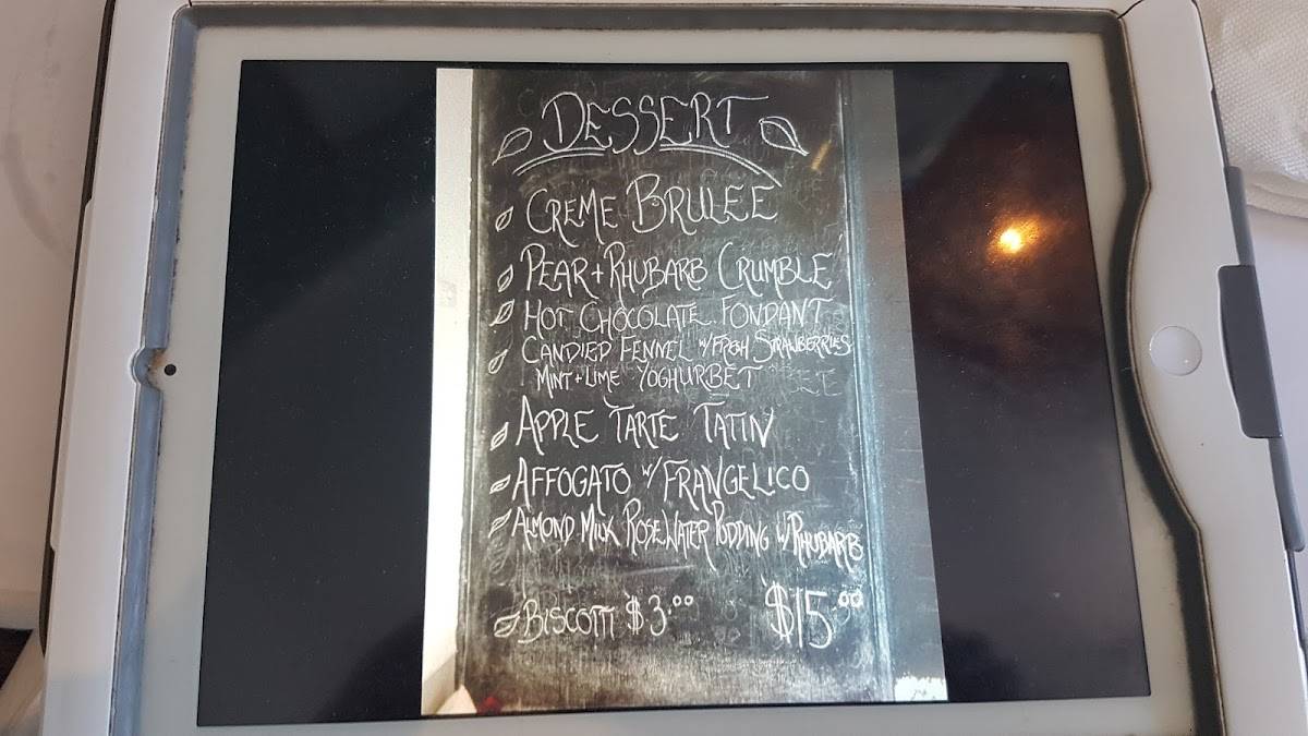 Menu at Josh's Cafe, Berrima