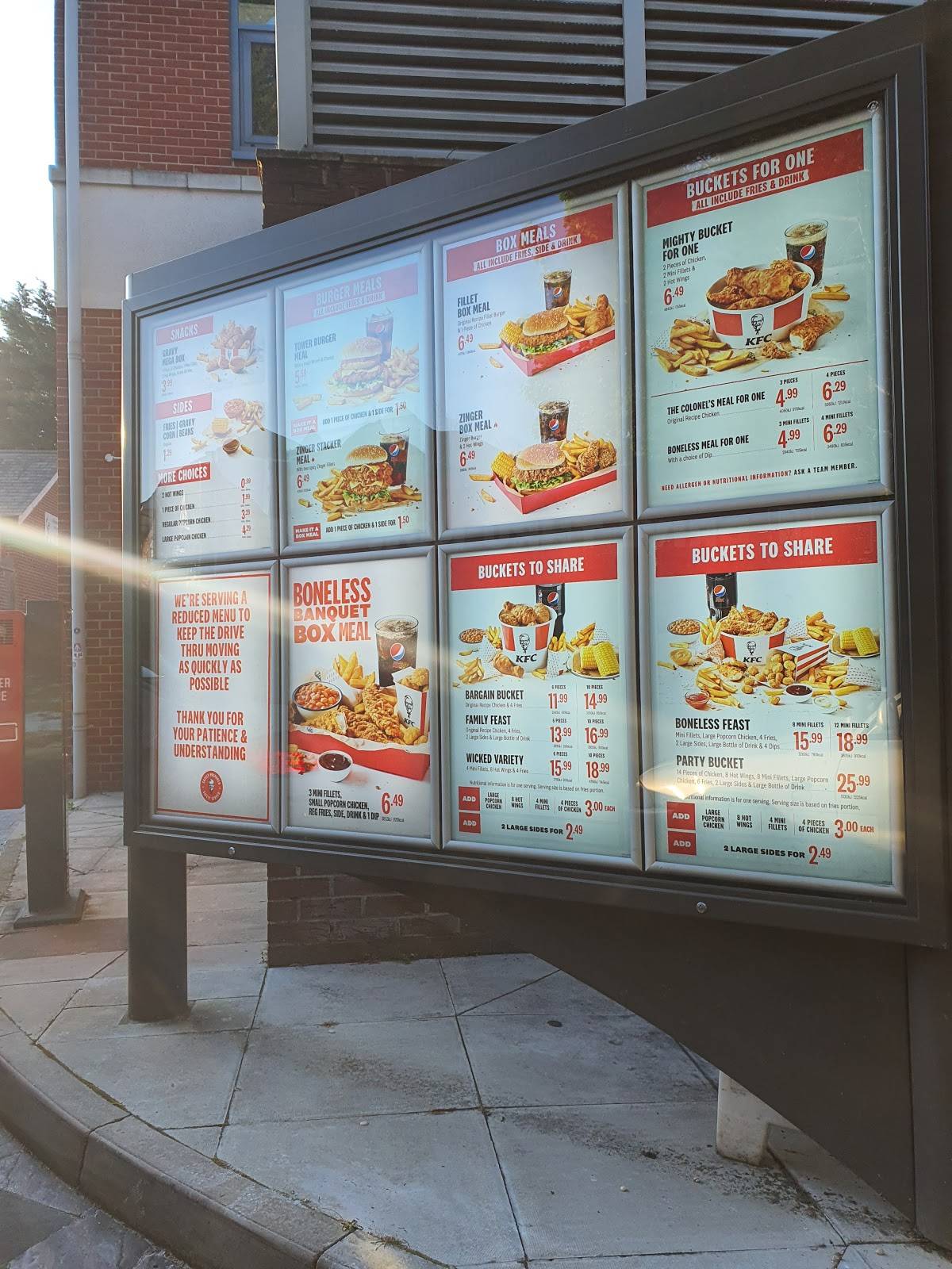 Menu at KFC Camberley - London Road restaurant, Camberley, 513 Yorktown Way