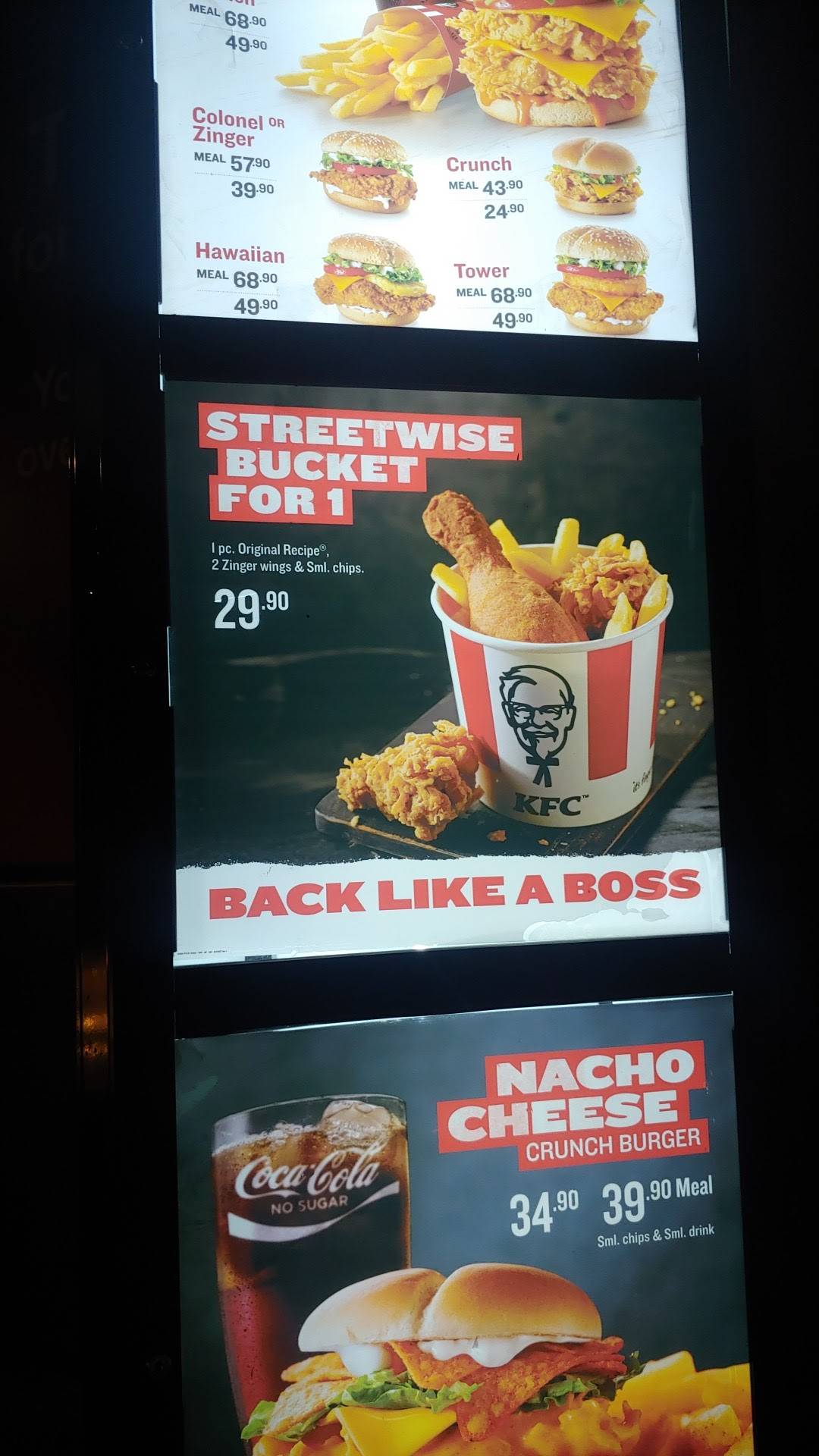 Menu at KFC Lambton restaurant, Germiston, Cnr Webber Rd