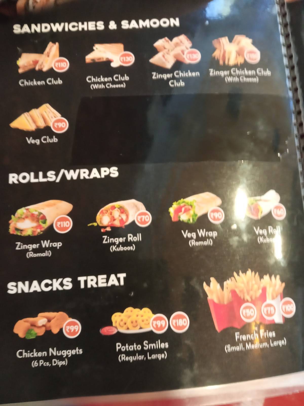 Menu at Labba'ik Fried Chicken, Kottayam