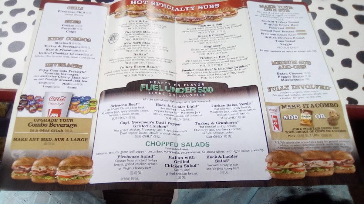 Menu at Firehouse Subs Laurel Shopping Center fast food, Laurel, 901 ...