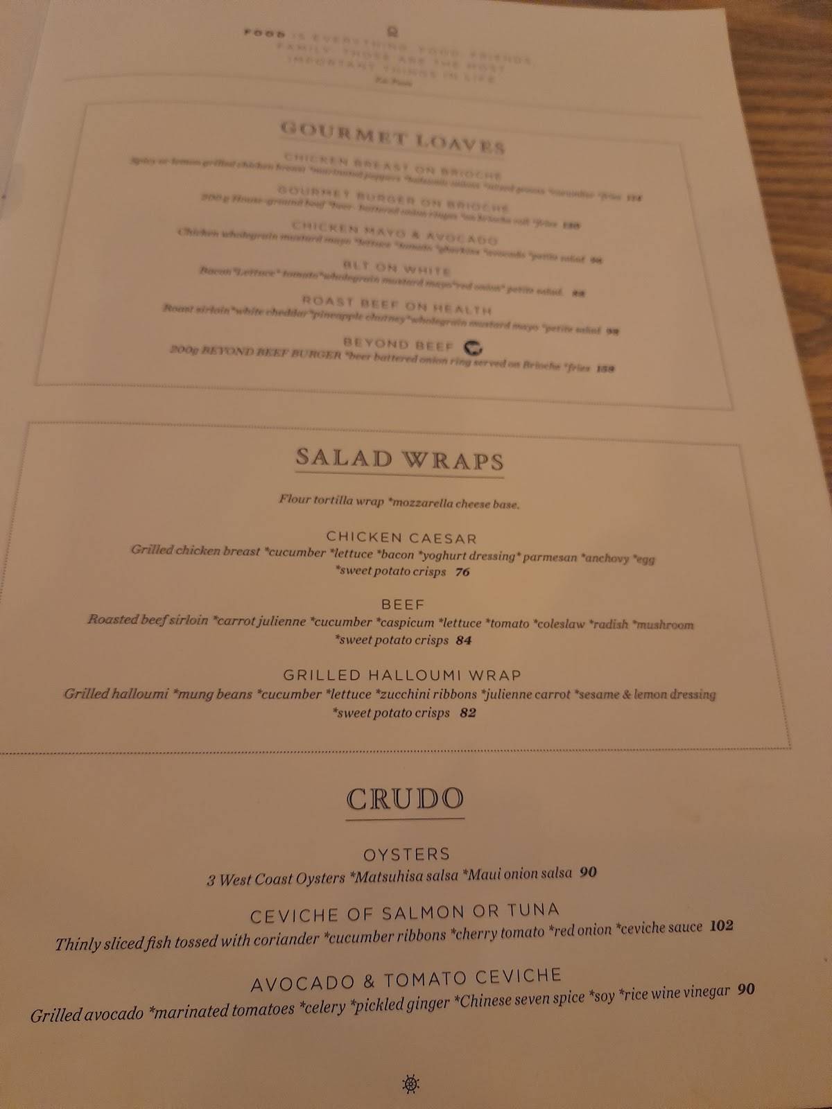 Menu at Life Grand Cafe Waterfall, Midrand, Waterfall Corner