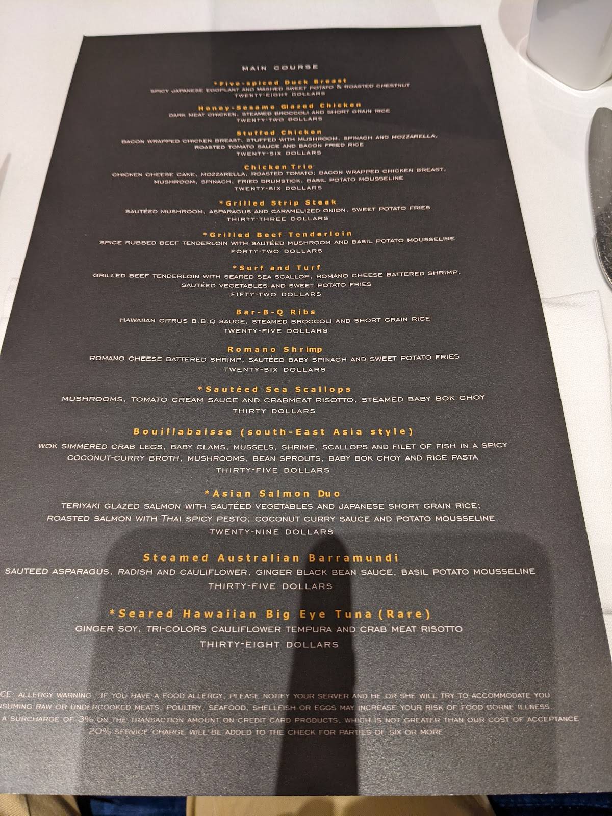 Menu at Wild Mango Restaurant and Bar-Legacy Village, Lyndhurst