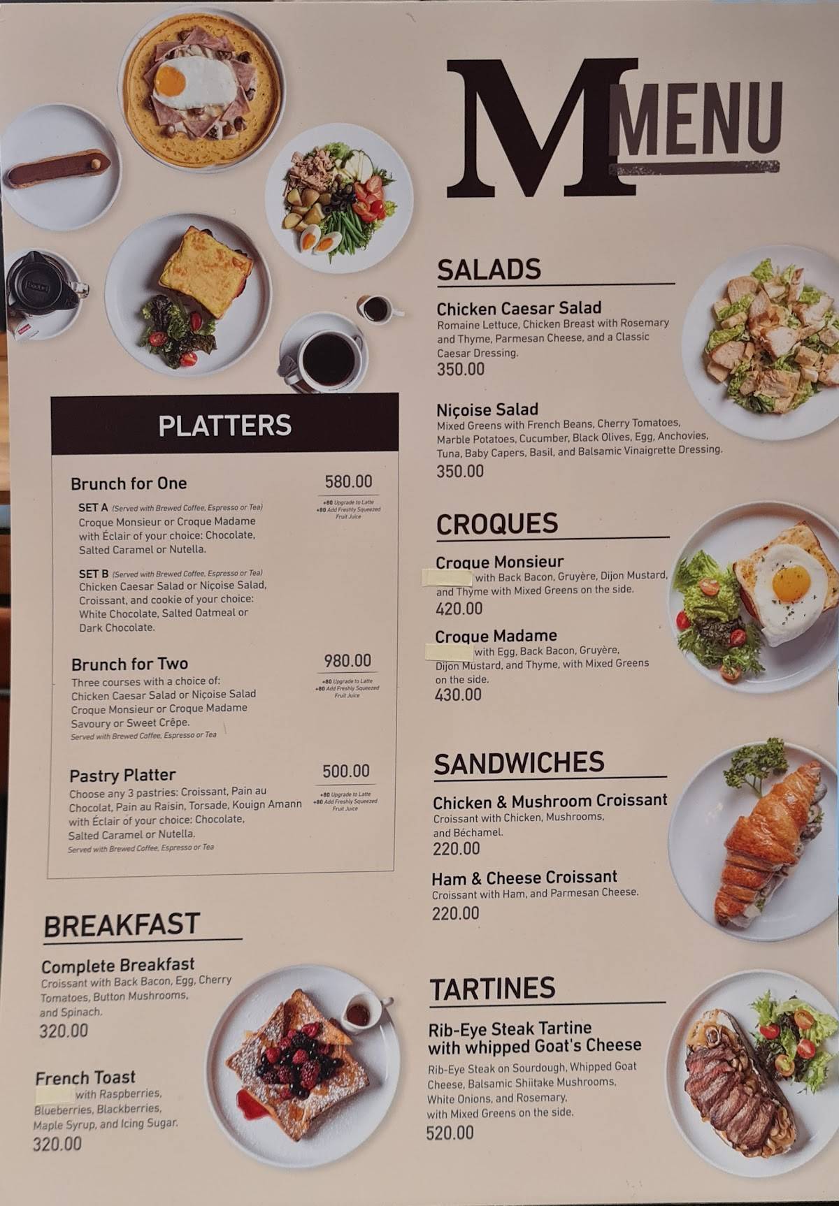 Menu at Malongo Atelier Barista Philippines, Taguig, 3rd Avenue