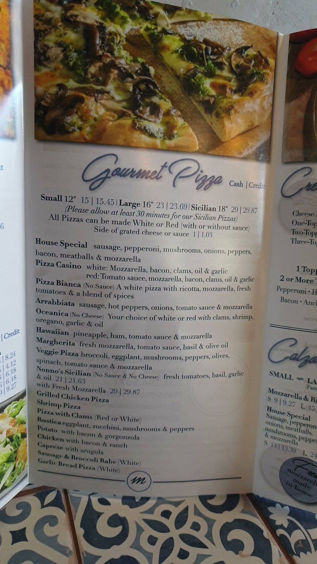 Menu at Massimo Italian Corner cafe, Norwalk