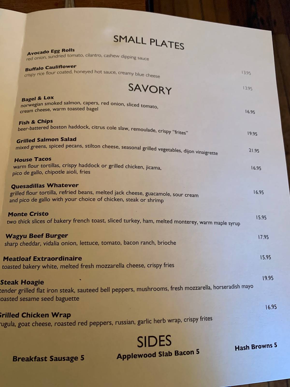Menu at McKinney & Doyle Corner Bakery & Fine Foods Cafe, Pawling