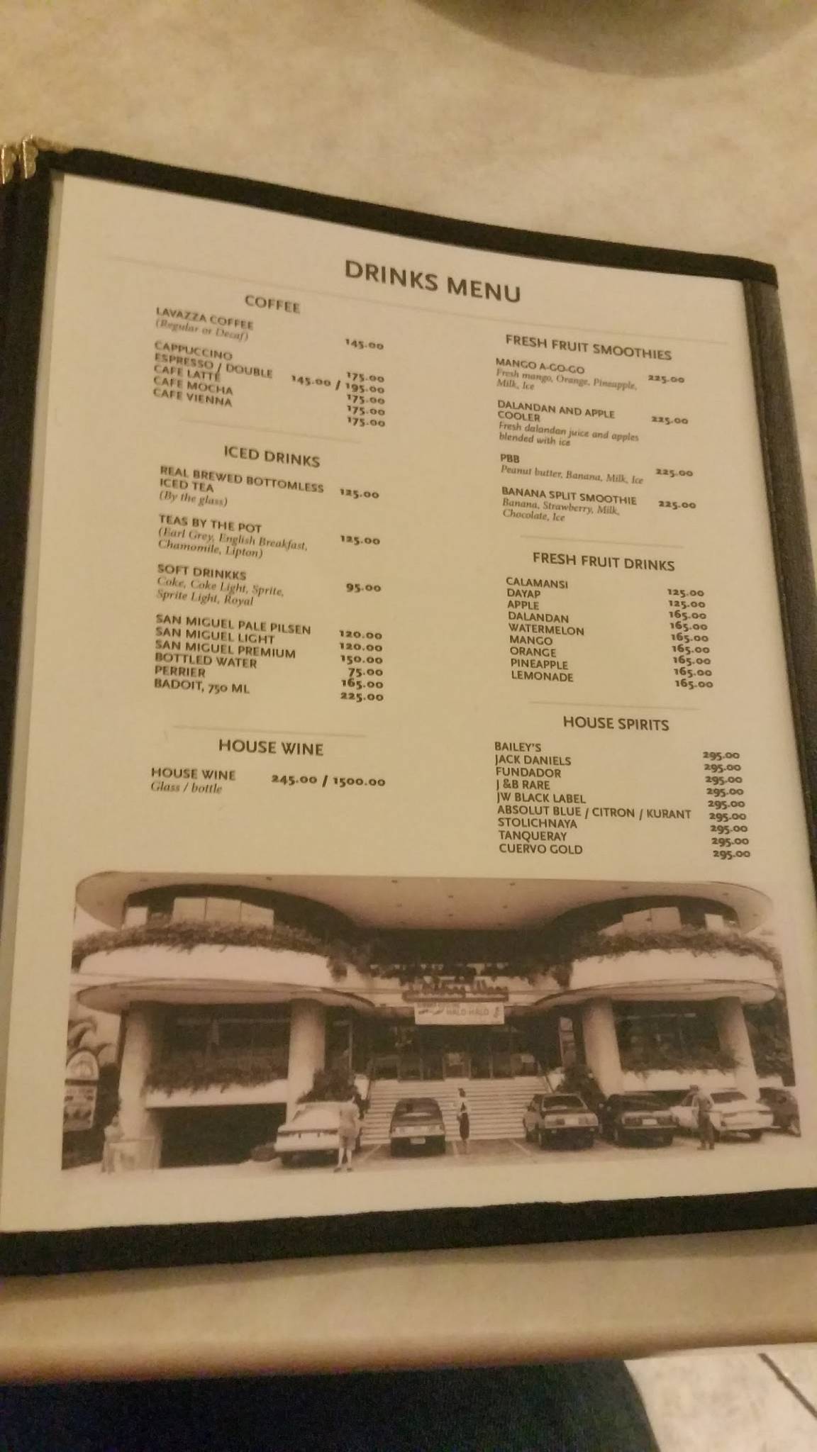 Menu at Milky Way Cafe, Makati, Milkyway