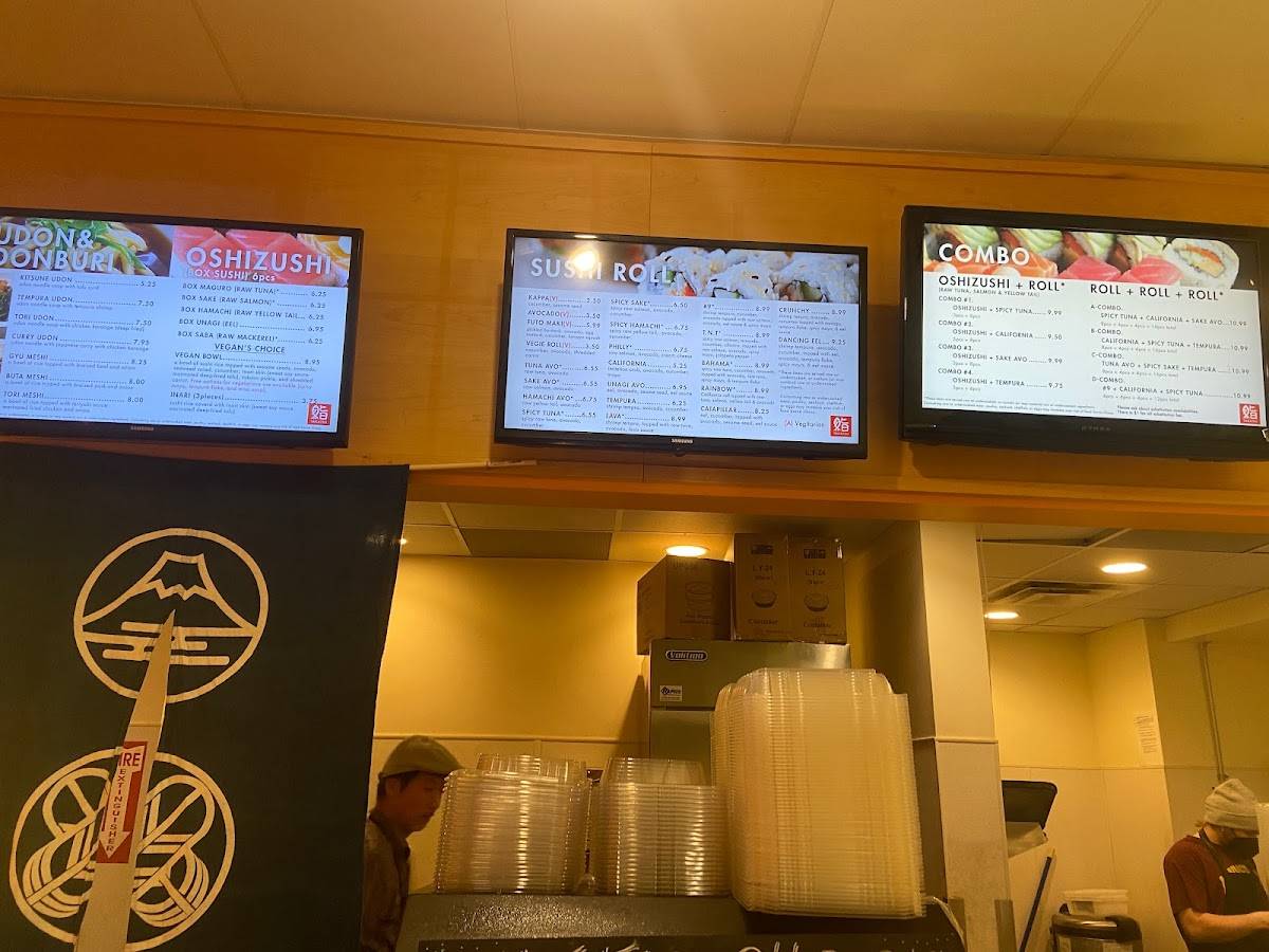 Menu at Sushi Takatsu restaurant, Minneapolis