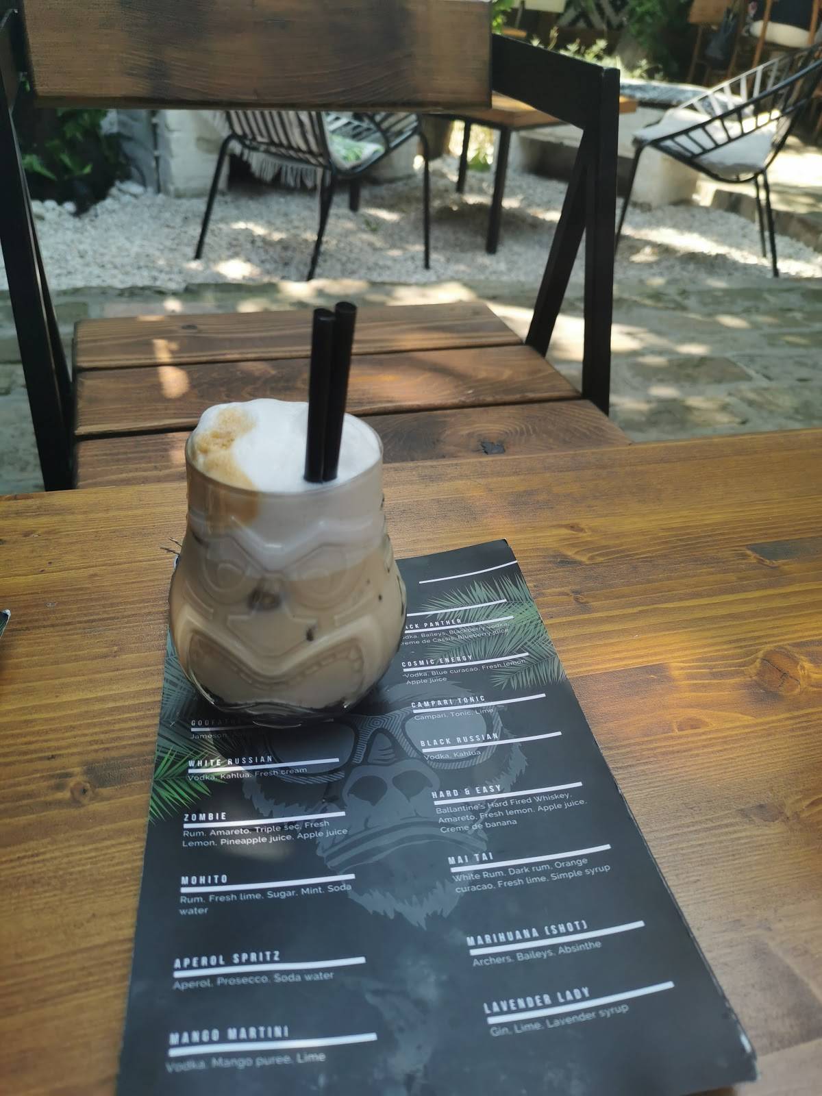 Menu at Monkey Bar Belgrade, Belgrade
