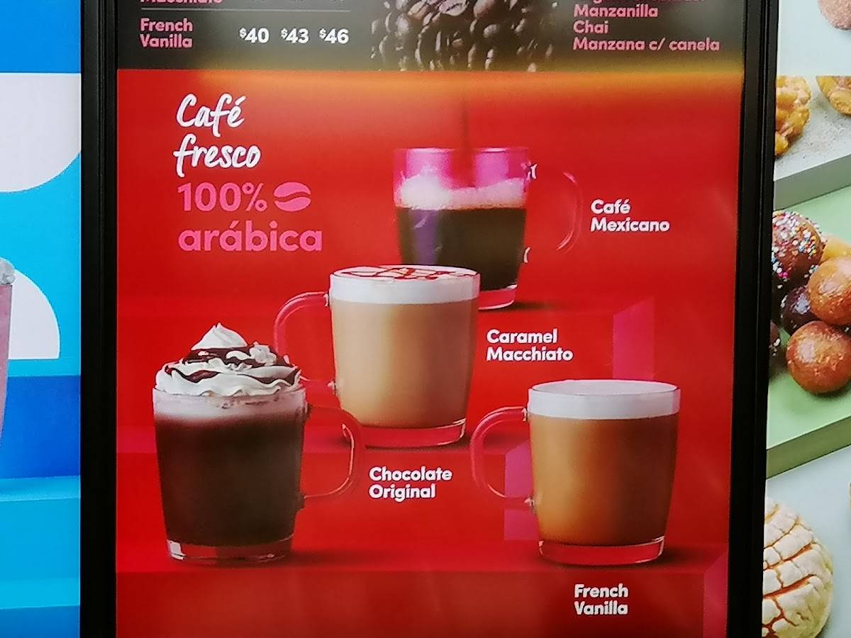 Menu at Tim Hortons cafe, Monterrey, Avenida Hidalgo Poniente 2404 1 y ...