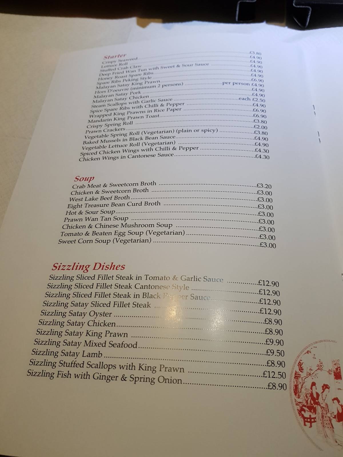 Menu at New Garden restaurant, Aberkenfig