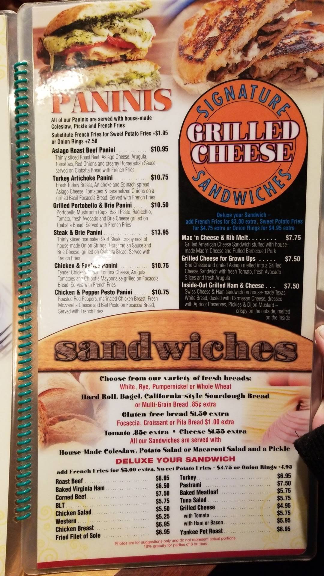 Menu at Palace Diner restaurant, Poughkeepsie