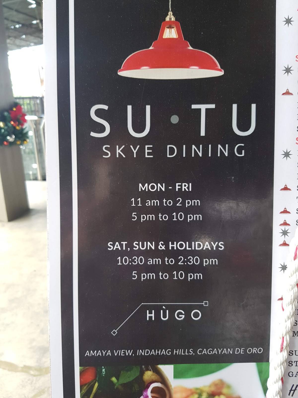 Menu at Panagatan restaurant, Cagayan de Oro, 5/F