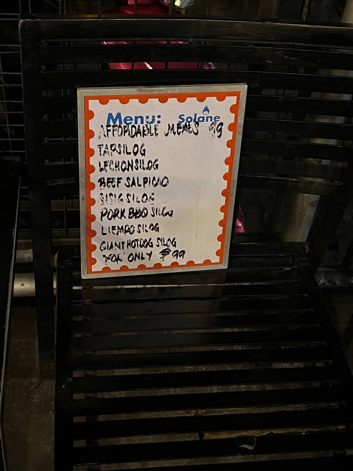 Menu at Pares Point Grill and Resto Bar, Makati