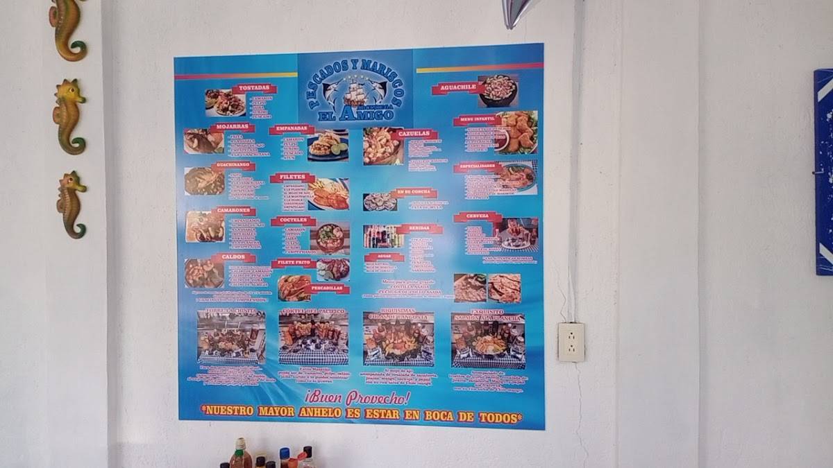 Carta del restaurante Pescados y mariscos el amigo Arciniega, Ciudad ...