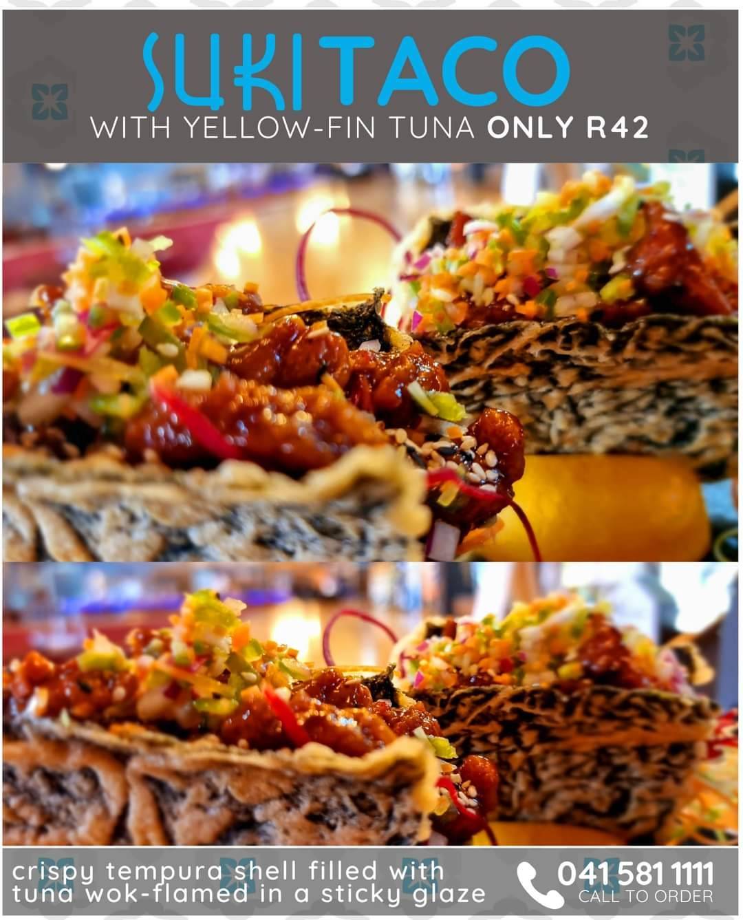 Menu at SUKI Sushi & Asian Cuisine restaurant, Port Elizabeth