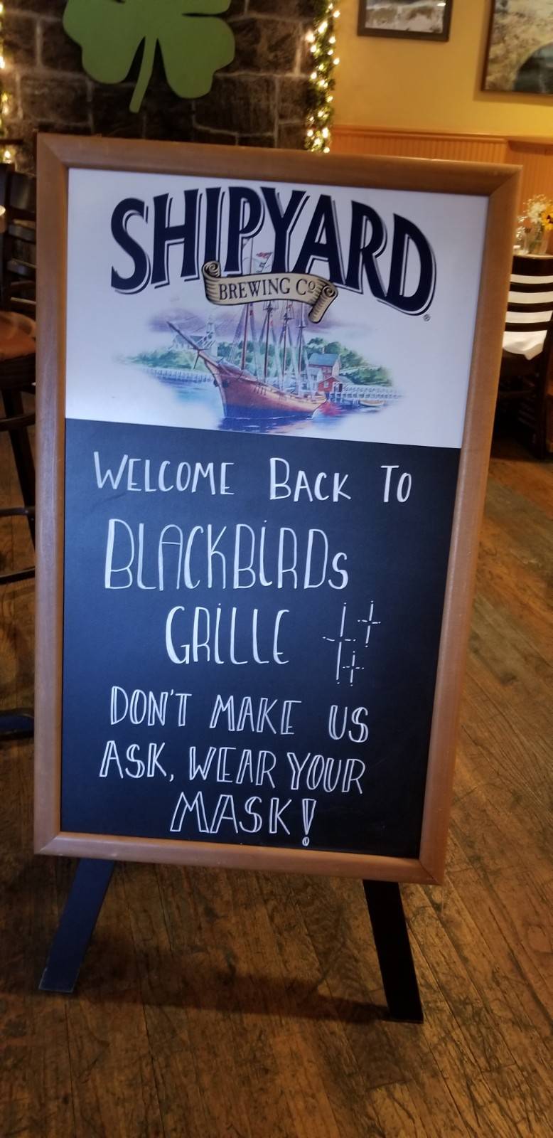 Menu at Blackbirds' Grille pub & bar, Sayville