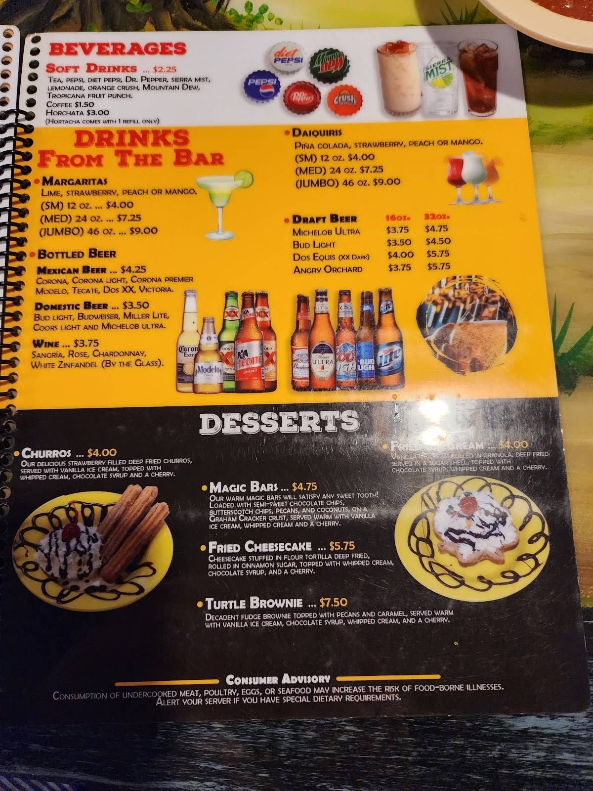 Menu at Blue Tolok Grill & Bar, Anderson