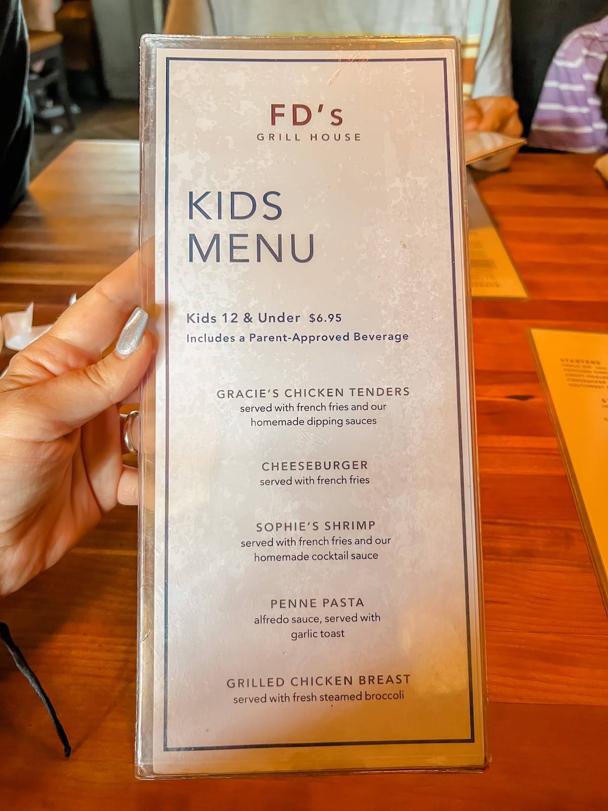 Menu at FD's Grillhouse pub & bar, Springfield