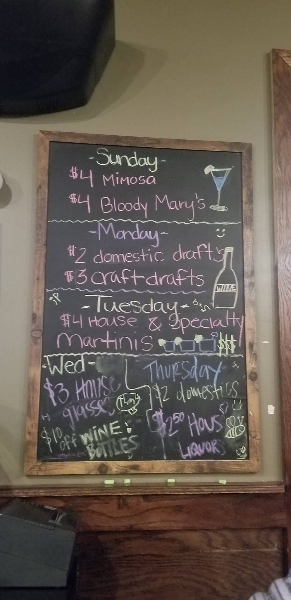 Menu at J.R. Cash's Grill & Bar, Mount Holly