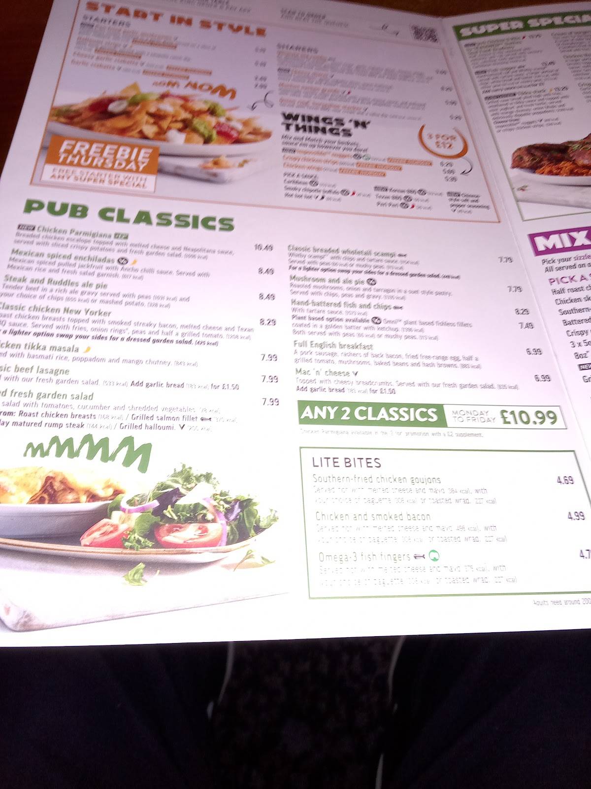 Menu at The Stag & Monkey pub & bar, Hartlepool