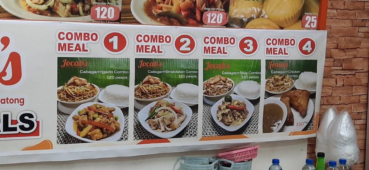 Menu at Jocab's Pancit Batil Patong at Pancit Cabagan Cagayan Valley's ...