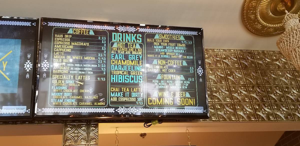 Menu at Rail Yard - Coffee Haus & Eatery cafe, Cheyenne